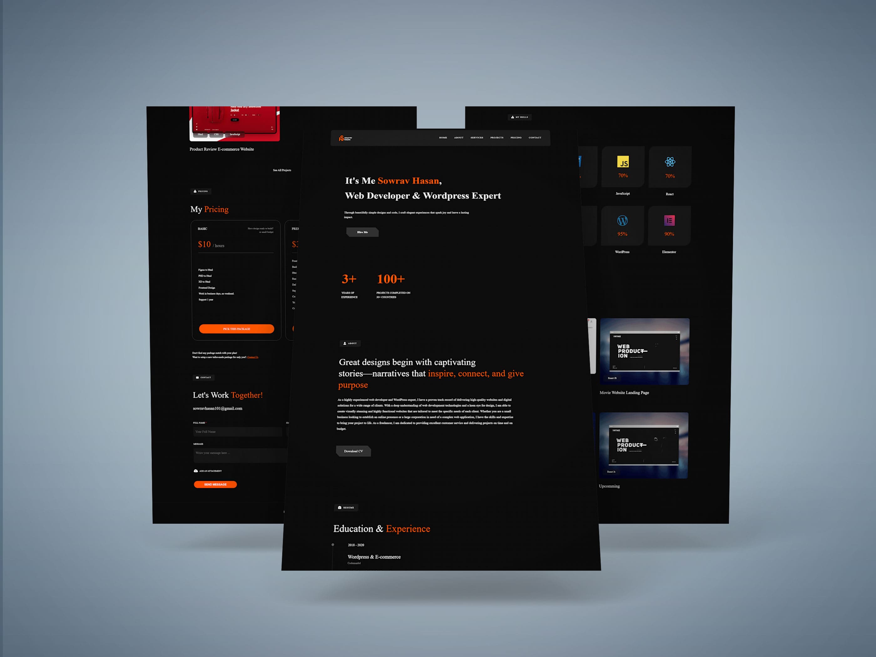 Web Development Projects - Sowrav Hasan Portfolio | WordPress & React.js Projects